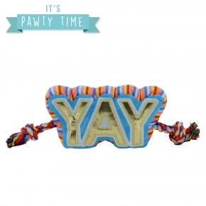 Ancol It's My Birthday Pawty Yay Tugger Toy | PetCounter